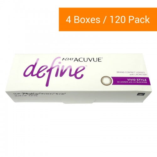 1 Day Acuvue Define Vivid Style (4 Boxes / 120 Pack) – DAILYCONS UK